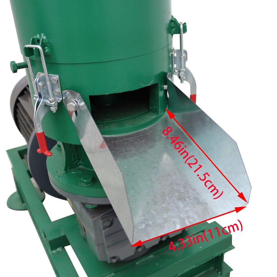8MM Wood Pellet Machine with 2 Head Rollers Wood Pellet Maker 3-phase ...