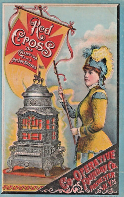 Red Cross Champion Parlor Stoves Trade Card M9M | eBay