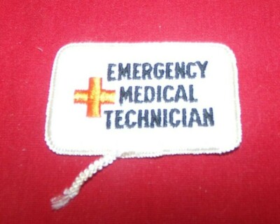 RECTANGULAR EMERGENCY MEDICAL TECHNICIAN PATCH | eBay