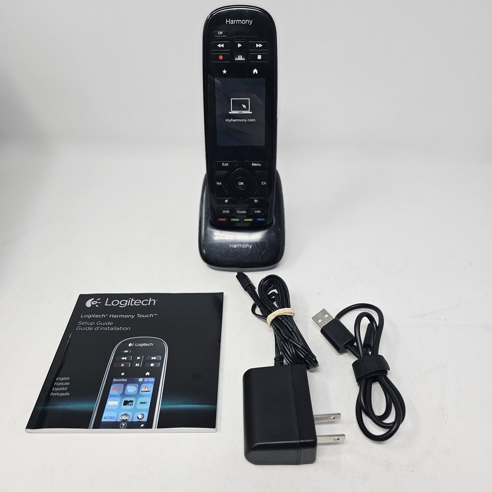 Logitech Harmony Touch 915-000199 Universal Remote /w Charging Station ...