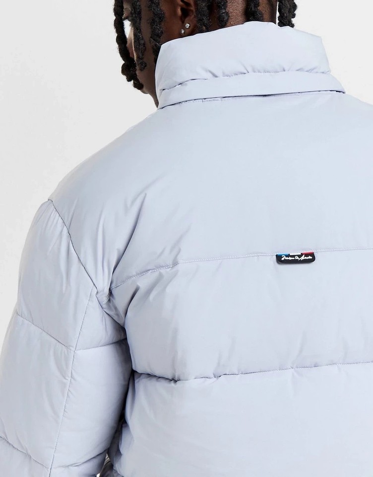 Mercier Paris Badge Logo Detachable Puffer Jacket Light Grey UK. XS ...
