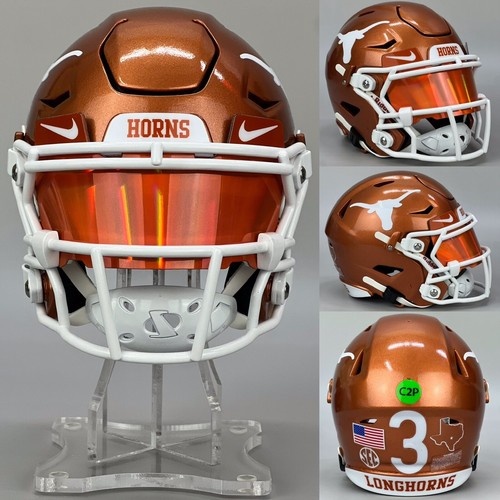 Texas Longhorns Arch Manning Orange 3D Printed Speedflex Football Mini ...