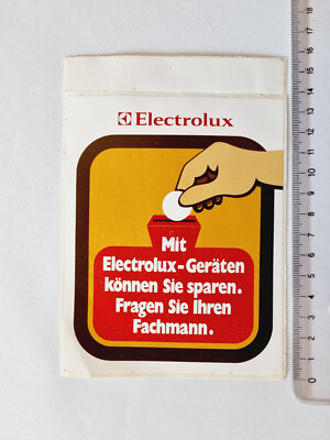 Adhesive Electrolux Sticker Autocollant Aufkleber Vintage | eBay