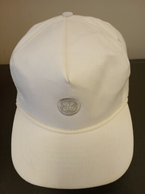 Vintage - GE General Electric Strap Back Hat - White- Rope ...