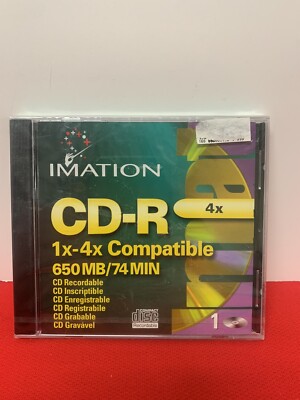 Imation CD-R 1x-4x Compatible 650Mb/ 74 Min-New/Sealed | eBay