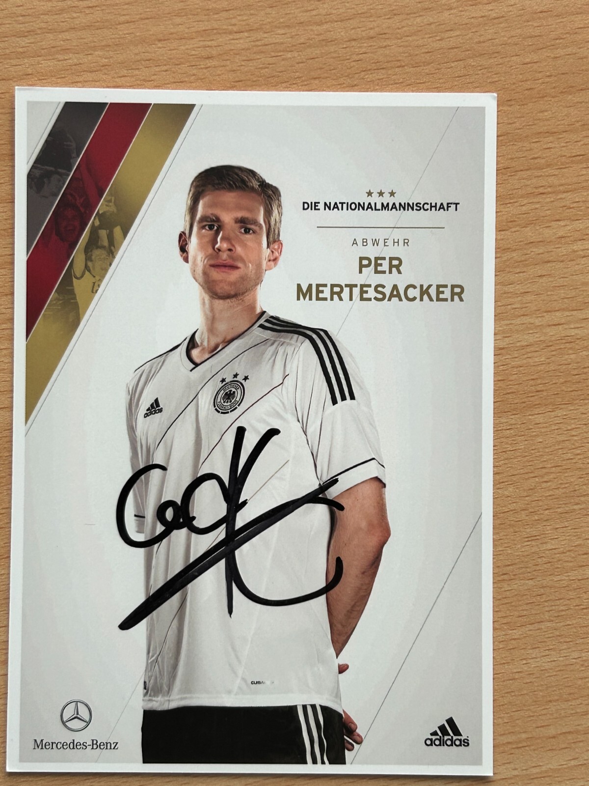 Per Mertesacker dt. Nationalmannschaft Autogrammkarte original signiert ...