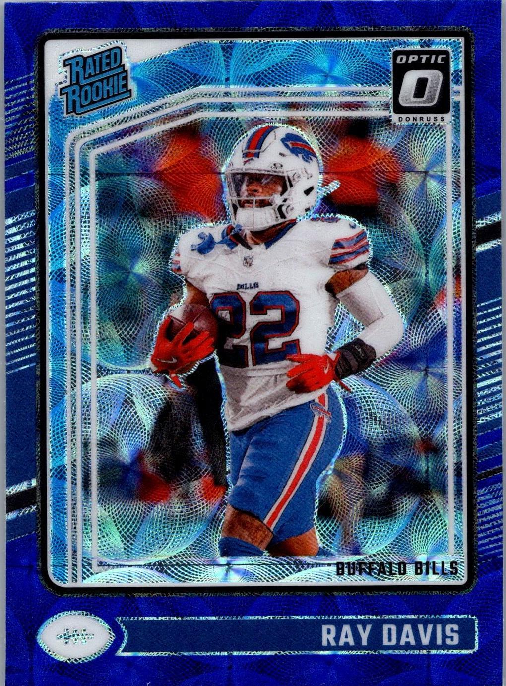 2024 Panini Donruss Optic - Rated Rookie Ray Davis #283 Blue Scope ...