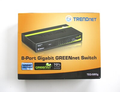 TRENDnet TEG S80G 8-Port gigabit GREENnet Switch | eBay