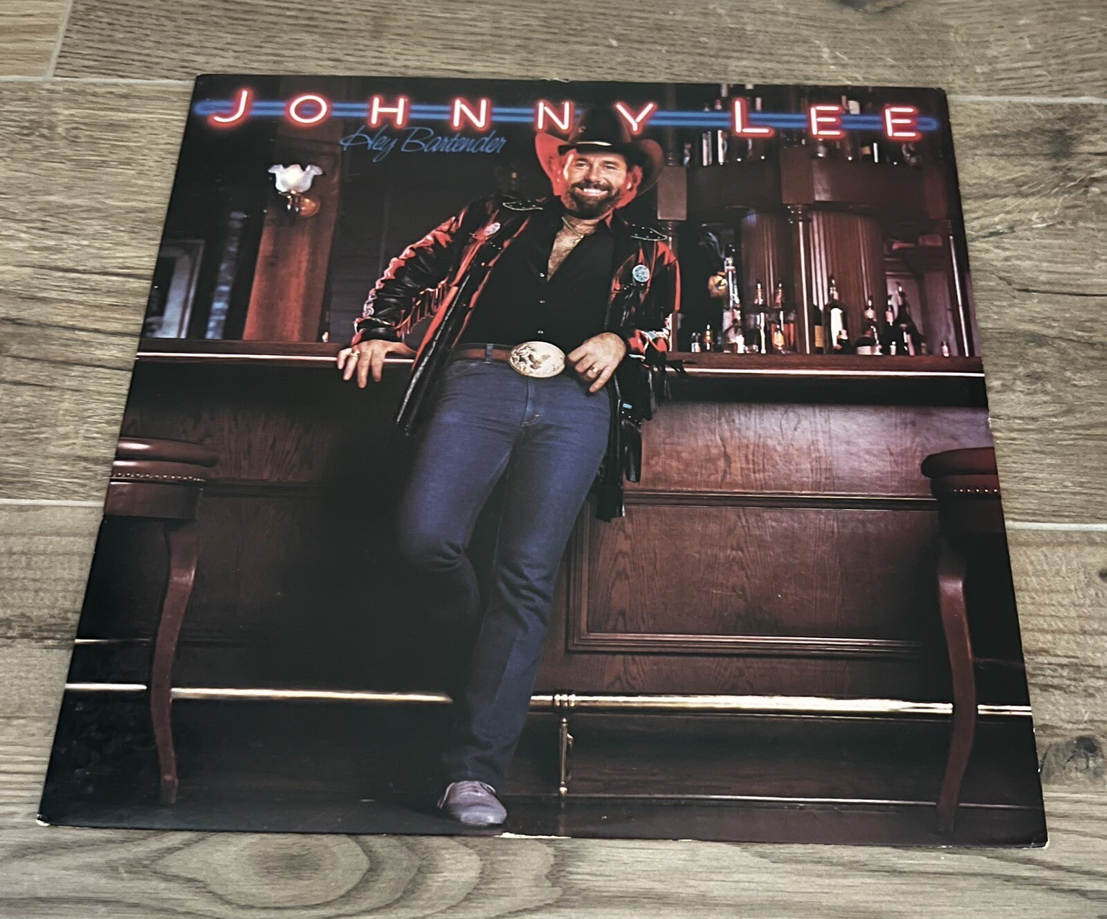Johnny Lee Hey Bartender LP Vinyl Record EX Album/VG+ Cover Condition ...