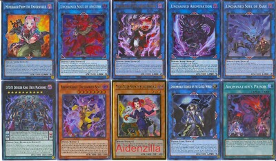 Yugioh Unchained Deck - Disaster Yama Abomination Prison Soul Rage ...