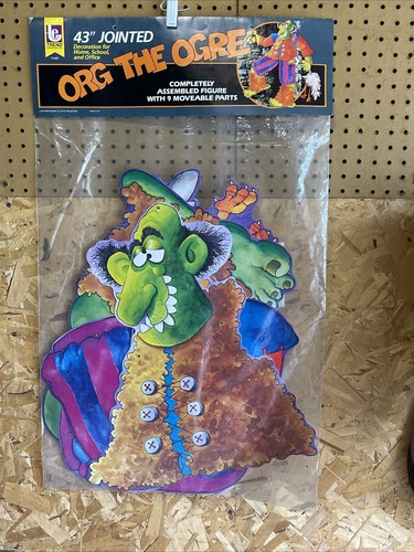 Trend vintage jointed ogre org cardboard cutout paper Halloween decor ...