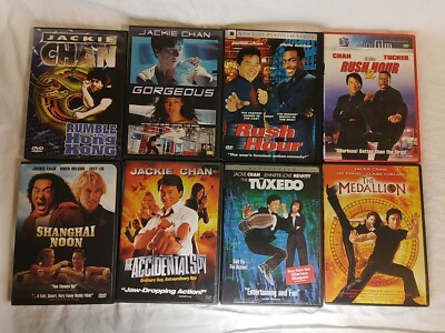 Jackie Chan Collection Lot Of 10 DVD Movies Chris Tucker Rush Hour ...