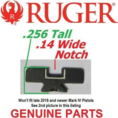 RUGER Rear Sight BLADE WOS Mark 1 2 3 MK III 22/45 Blackhawk GP100 ...
