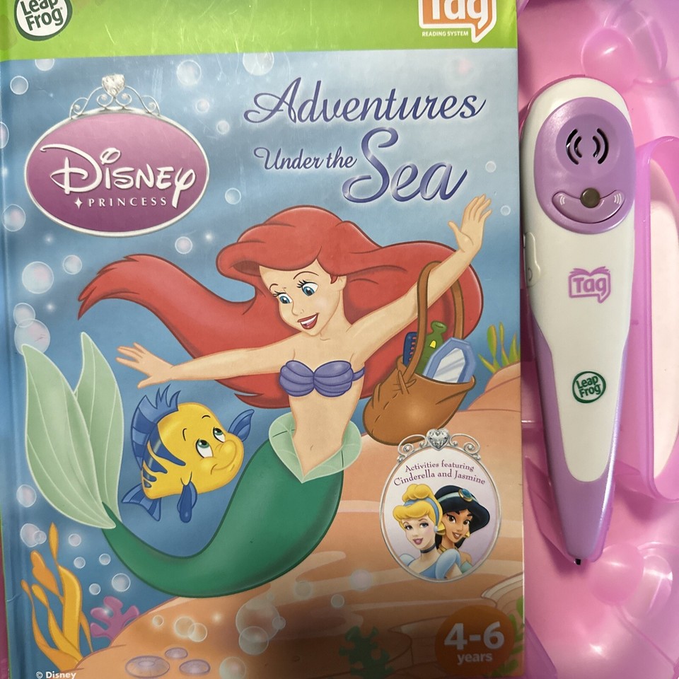 Leap Frog Tag Reader System Lot of 8 Books + Pen + Case Works Good ...