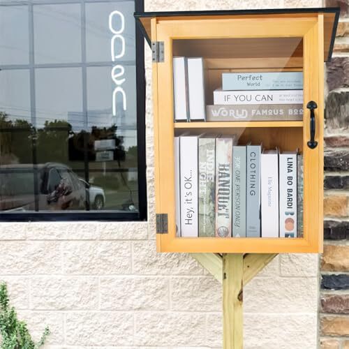 Outdoor Library Book Box - Double Free Literature Exchange Box Outdoor ...