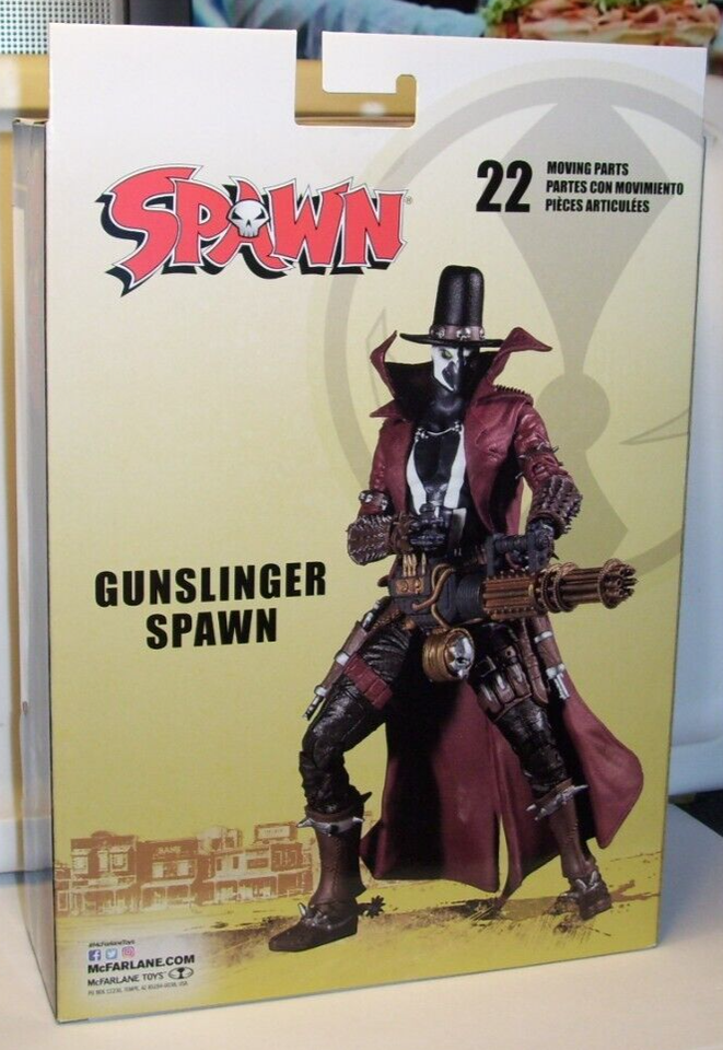 MCFARLANE TOYS SPAWN GUNSLINGER SPAWN WITH GATLING GUN MINT IN SEALED ...