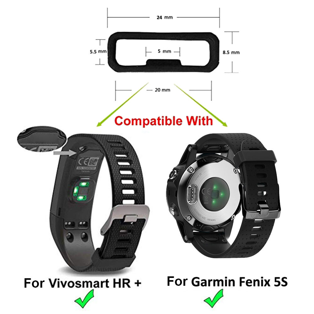 10x Silicone Band Keeper Loop for Fenix 6S Pro 6S 5S Plus 5S (Black) | eBay