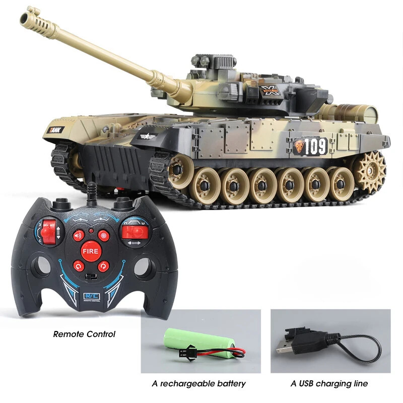 33CM Rc Tank Remote Control War Tanks Crawler Car Vehicle Boys Birthday ...