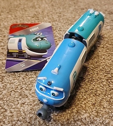 HOOT AND TOOT Chuggington Twins Train Engines with "Trading Card" Tomy ...
