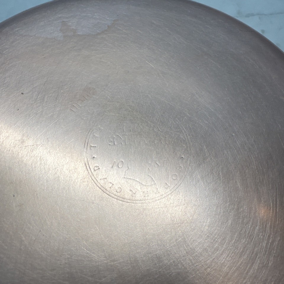 2 Vintage Revere Ware 1801 Copper Bottom 8" & 10" Frying Pan Skillets ...