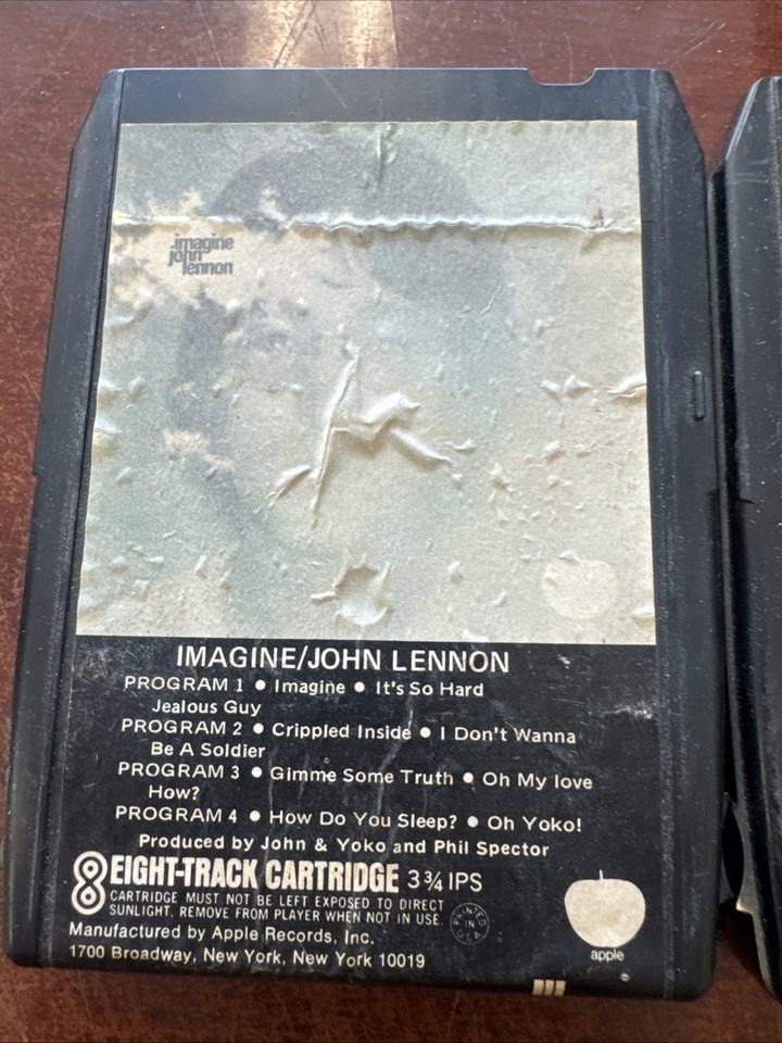 John Lennon imagine + walls and Bridges 8 Track Tapes played through | eBay