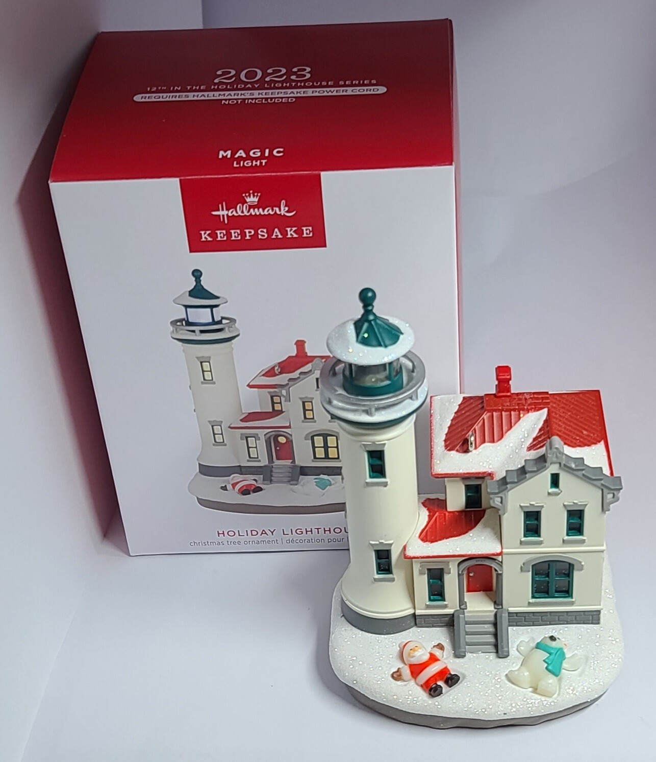 Hallmark Keepsake Ornament 2023 Magic Holiday Lighthouse #12 for sale ...