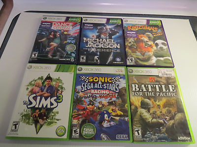 Lot of 6 Different Xbox 360 Video Games, Gently Used, Excellent ...