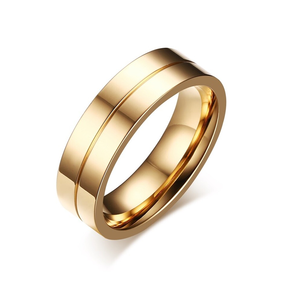 Personalized Engraved ID Name Couple Ring Wedding Engagement ...