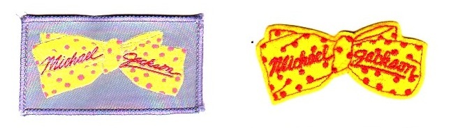 MICHAEL JACKSON 'BOWTIE' X 2 SEW ON VINTAGE PATCHES | eBay UK