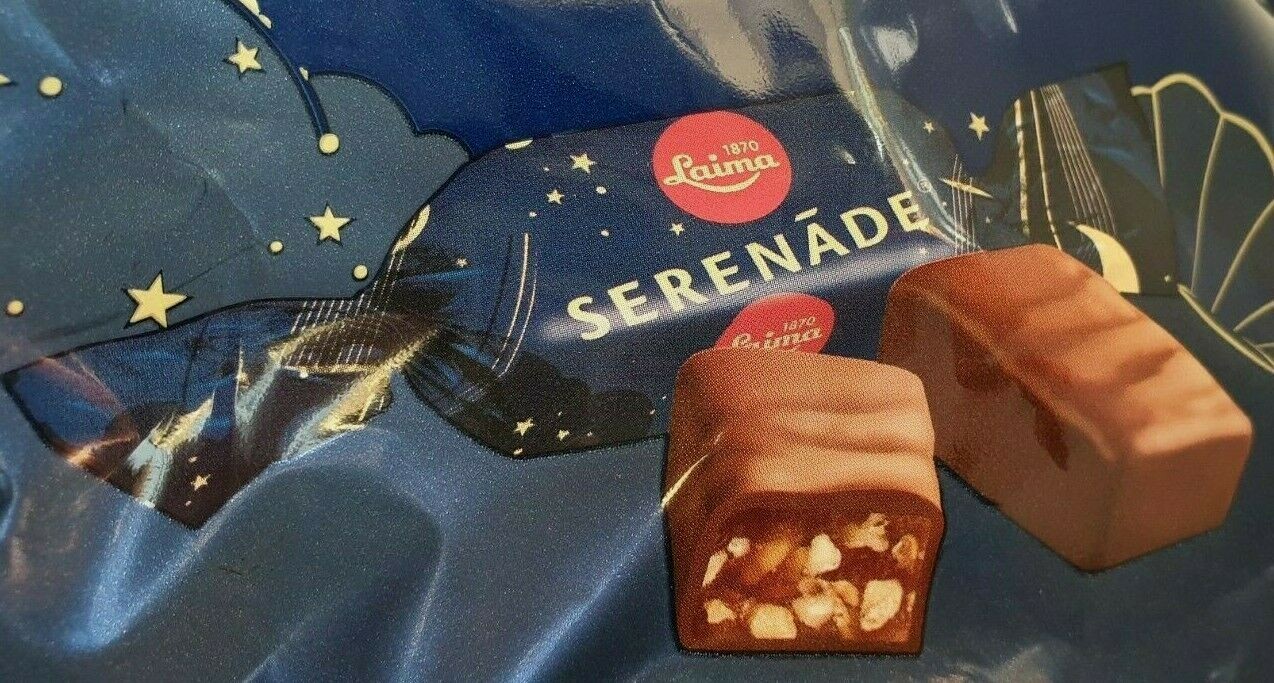 Laima Latvian Chocolate sweets Serenade with apricot & hazelnut filling ...
