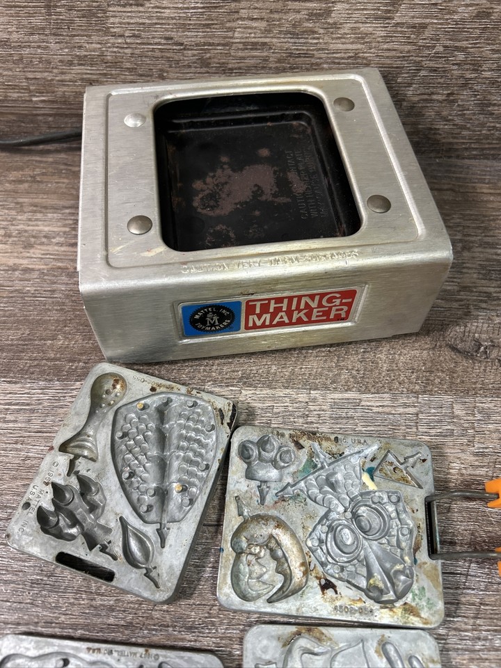 Lot Of 8 Vintage 1964 Mattel Creepy Crawlers Molds With Thing Maker ...