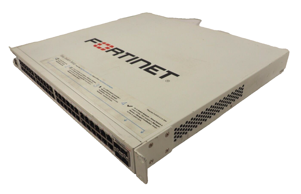 Fortinet FortiSwitch 448D FPOE 48 Port Managed Switch FS-448D-FPOE Dual ...