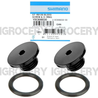 2PCS Shimano Dura Ace ST-R9120 Bleed Screw / O-Ring For Road Bike NIB ...