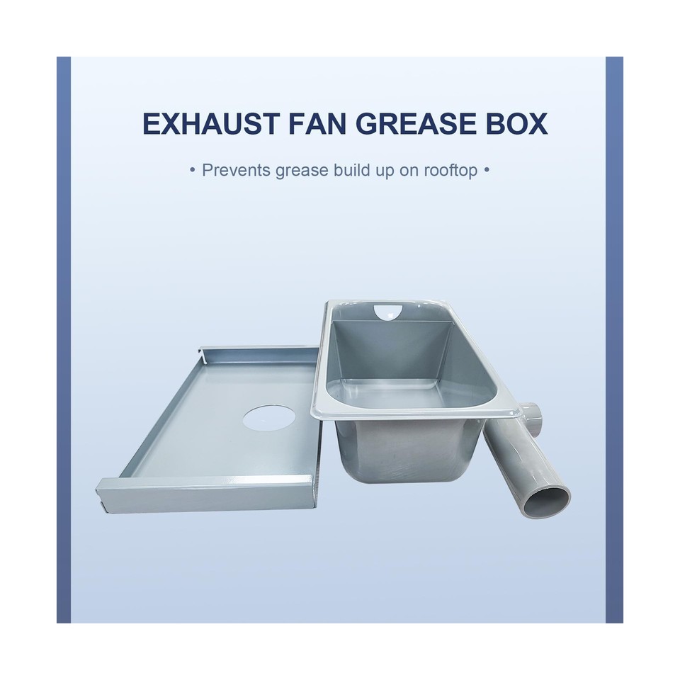 Grease Box for Restaurant Canopy Hood Exhaust Fan| Stainless Steel Hood ...