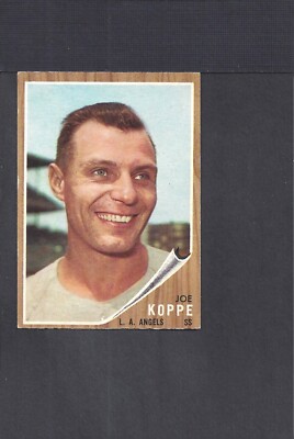 1962 TOPPS #39 JOE KOPPE-5--ANGELS--NO CREASES--EX++ | eBay