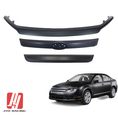 Front Grille Molding Trims For 2010-2012 Ford Fusion Matte Black Kit ...