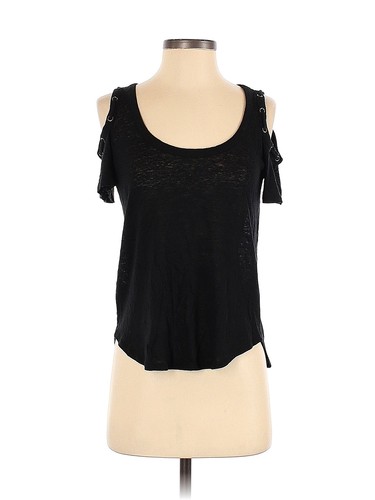 Express One Eleven Women Black Short Sleeve Top XS | eBay