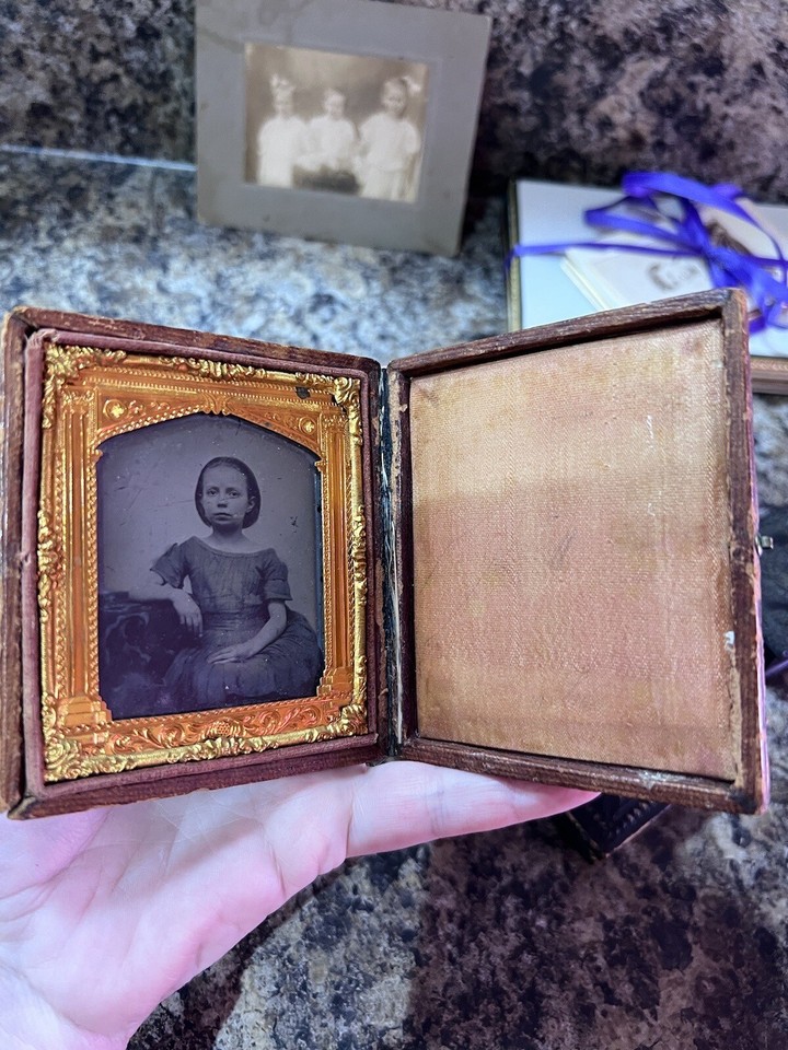 3 ANTIQUE 1800's CIVIL WAR ERA PHOTO'S SILVER TIN TYPE PHOTOGRAPH ...