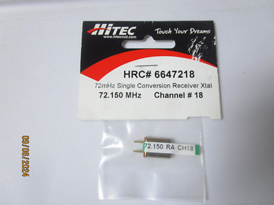 Hitec 72Mhz AM/FM Single Conversion Receiver Crystal CH18 72.150Mhz ...