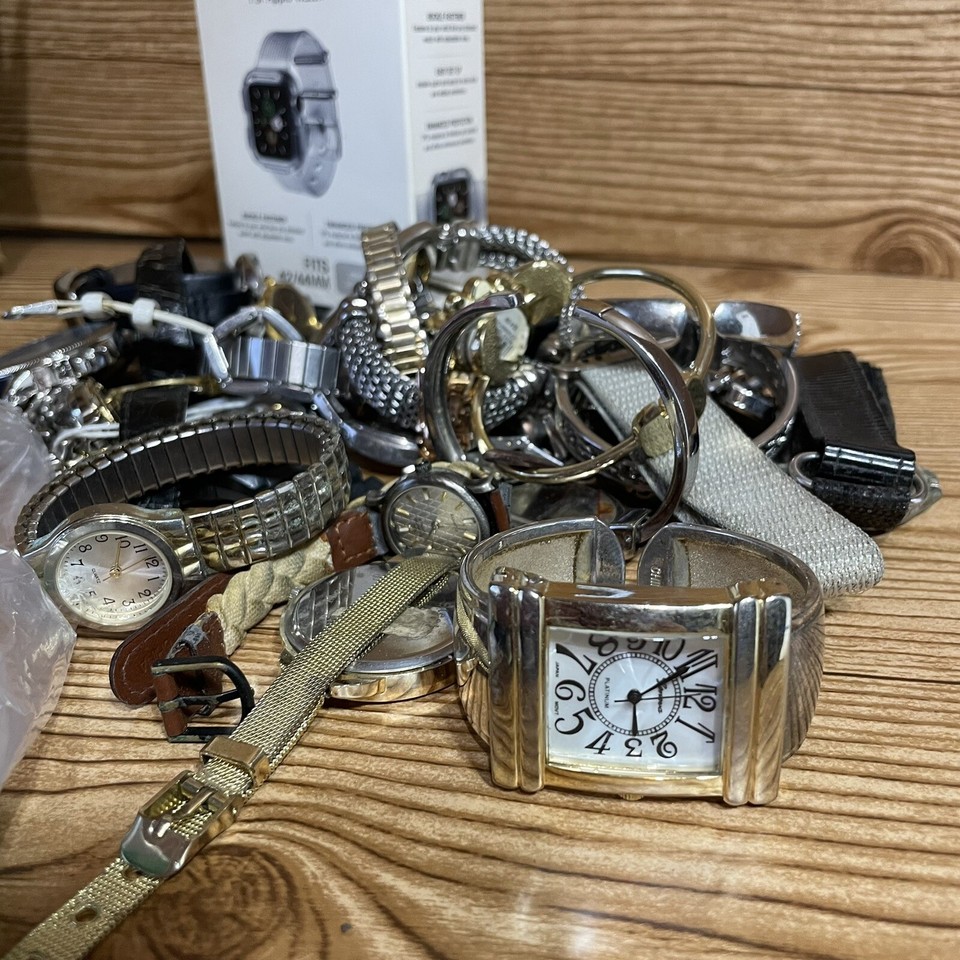 Watch Lot Watches For Parts & Repair Vintage - Modern Scrap Harvest ...