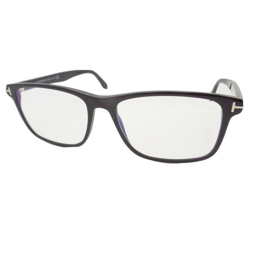 Tom Ford TF 5752 b 001 Black 55mm Blue Block New Authentic Frames | eBay