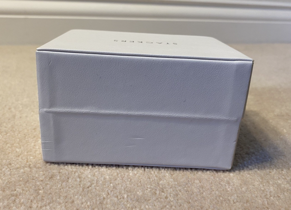 STACKERS Ivory Small Jewellery Trinket Folding Storage Box Travel Gift ...