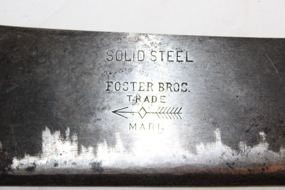 Antique Vtg 18" Foster Bros Buffalo Lamb Splitter Cleaver Butcher Chef ...