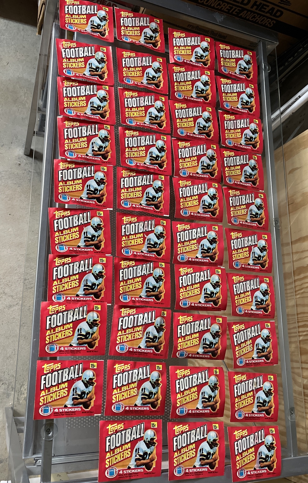 39 Unopened Packs 1981 Topps Football Sticker Cards. This Was Topps 1st ...