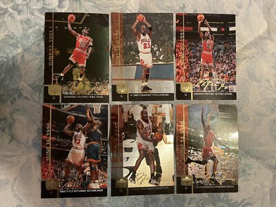 Michael Jordan 1999-2000 Upper Deck Gatorade 6 Jumbo Card Set #MJ1-MJ6 ...