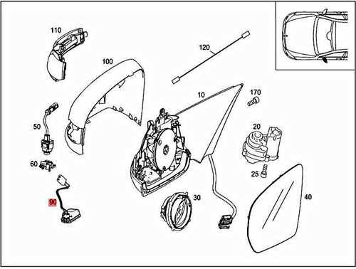 Genuine MERCEDES X222 A205 A217 C205 C217 C253 S205 W205 Lamp unit ...