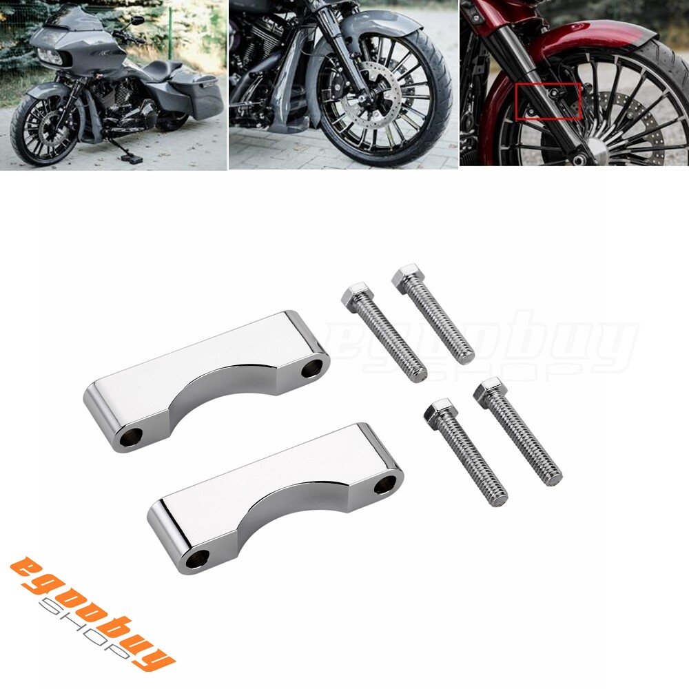 CNC Front Fender Spacer Motorcyle Black For 1984-2013 Harley Touring ...