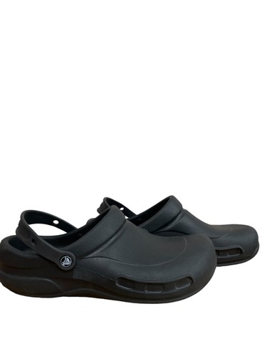 Crocs Bistro Black Clog Slip Resistant Non Marking Crocs Lock Shoes ...