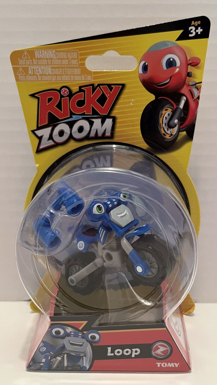 TOMY Ricky Zoom Loop Blue Dirtbike Action Figure Vehicle - New | eBay