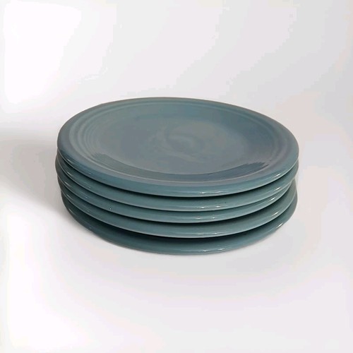 Homer Laughlin Fiesta Salad Plates Turquoise Lead Free 7.5” Lot Of 5 | eBay